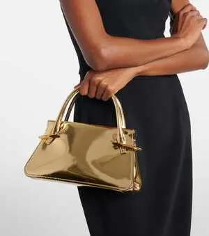 Givenchy Pinch Metallic Leather Tote Bag