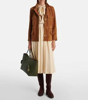Loro Piana Kilda Suede Knee-high Boots - Brown