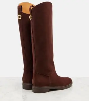 Loro Piana Kilda Suede Knee-high Boots
