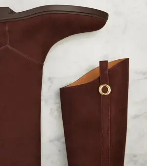 Loro Piana Kilda Suede Knee-high Boots