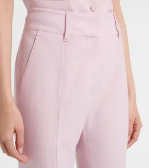 Gabriela Hearst Rhein Wool Flared Pants - Pink