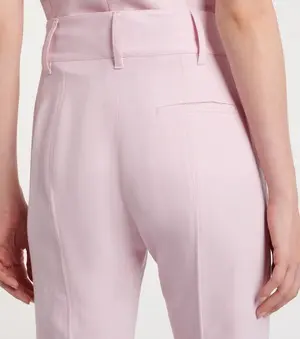 Gabriela Hearst Rhein Wool Flared Pants - Pink