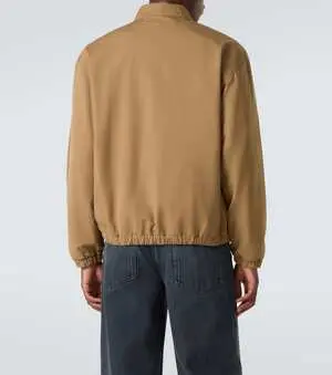 Prada Logo Cotton Jacket - Brown