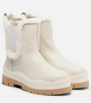 Bogner Arosa Shearling-lined Leather Ankle Boots