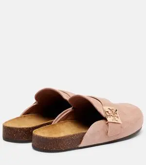 Tory Burch Mellow Suede Mules - Pink