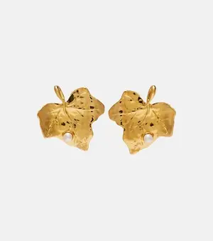 Oscar De La Renta Vines Clip-on Earrings - Gold