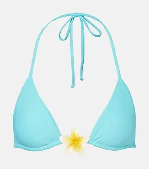 SAME Island Embellished Bikini Top - Blue