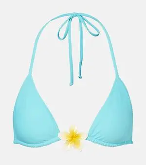 SAME Island Embellished Bikini Top - Blue