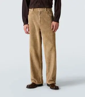 Our Legacy Vast Cut Cotton Corduroy Wide-leg Pants - Beige