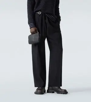 Loewe Anagram Mini Leather Crossbody Bag - Black