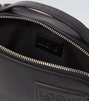 Loewe Anagram Mini Leather Crossbody Bag - Black