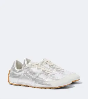 Bottega Veneta Orbit Flash Sneakers - Silver