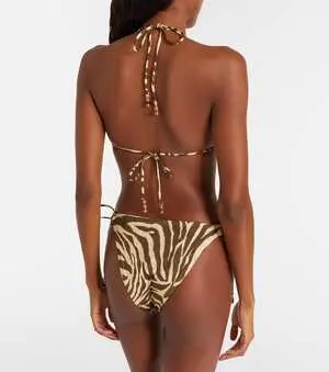 Zimmermann Wanderlust Zebra Print Bikini - Multicoloured