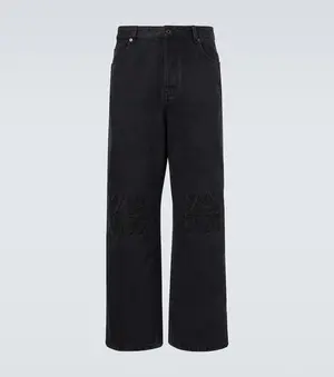 Loewe Black Wash Bottoms For Men