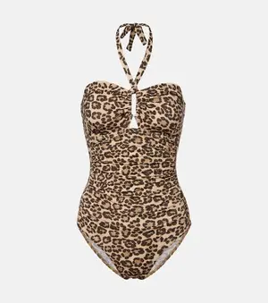 Zimmermann Wanderlust Leopard-print Swimsuit - Multicoloured