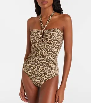 Zimmermann Wanderlust Leopard-print Swimsuit - Multicoloured