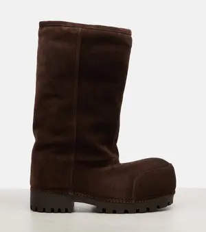 Balenciaga Alaska Suede Mid-calf Boots