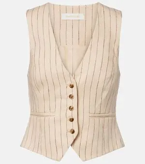Zimmermann Striped Linen Vest