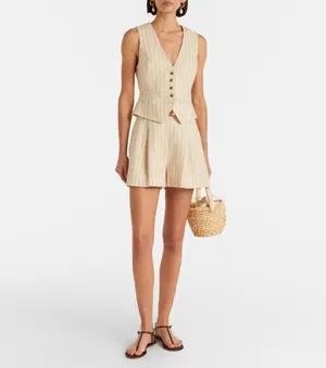 Zimmermann Striped Linen Vest
