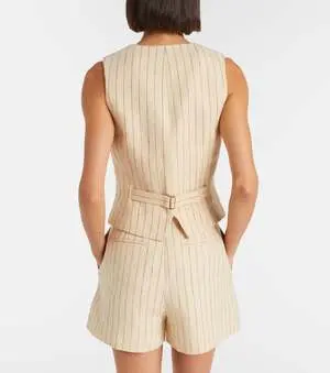 Zimmermann Striped Linen Vest