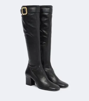 Miu Miu Leather Knee-high Boots - Black