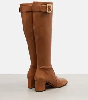 Miu Miu Leather Knee-high Boots - Brown