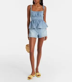 Zimmermann Wanderlust Denim Top