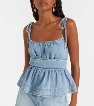 Zimmermann Wanderlust Denim Top