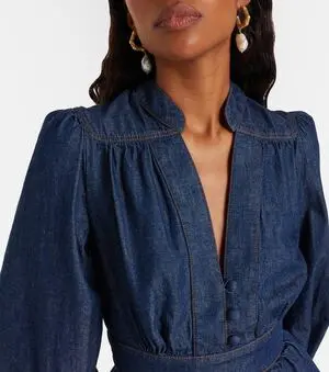 Zimmermann Awaken Denim Blouse