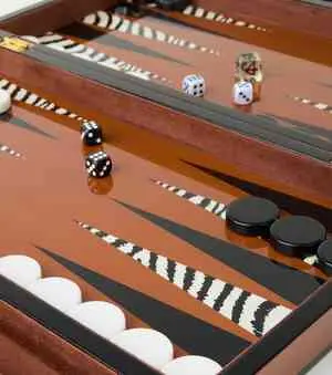 Jonathan Adler Zebra Lacquered Backgammon Set