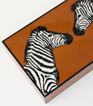 Jonathan Adler Zebra Lacquered Backgammon Set