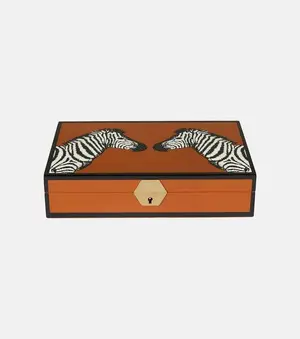 Jonathan Adler Zebra Jewelry Box - Orange