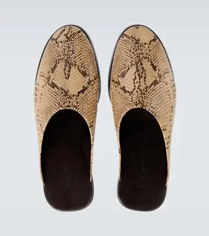 Fear Of God Snake-effect Leather Mules