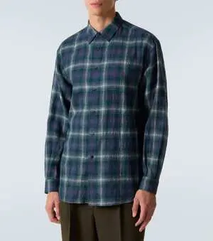 Auralee Checked Wool Shirt