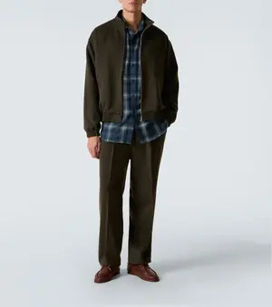 Auralee Checked Wool Shirt