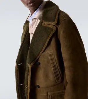 Ralph Lauren Purple Label Shearling-lined Suede Jacket