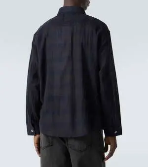 FRAME Plaid Wool Shirt - Blue