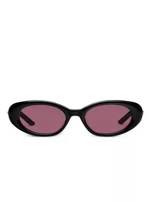 GENTLE MONSTER Loco 01 Star-detail Oval-frame Sunglasses - Black