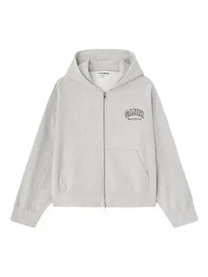Ganni Zip Up Sweatshirts Hoodies For Women