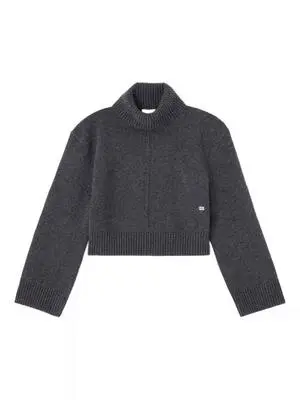 GANNI Turtleneck Sweater - Grey
