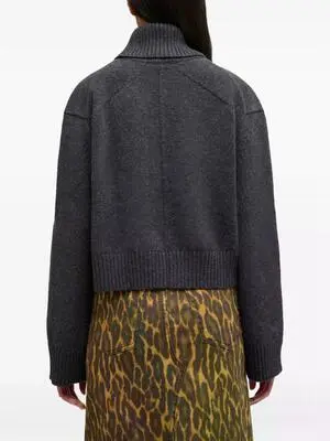 GANNI Turtleneck Sweater - Grey