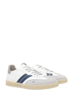 Woolrich Double U.t Nubuck And Silk Sneakers