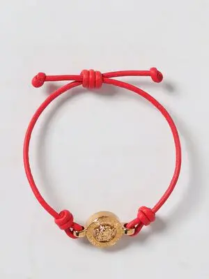 Versace Embellished Jewel Bracelet - Red