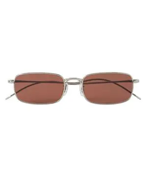 Oliver Spencer Tk-14 Rectangle-frame Sunglasses - Silver