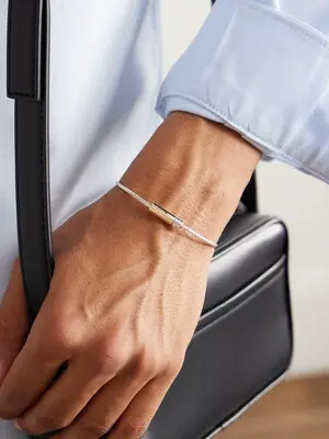 Le Gramme 7g Sterling And Gold Bracelet