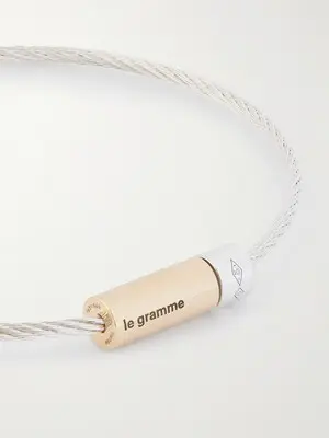 Le Gramme 7g Sterling And Gold Bracelet