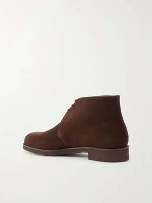 George Cleverley Nathan Suede Chukka Boots - Dark Brown