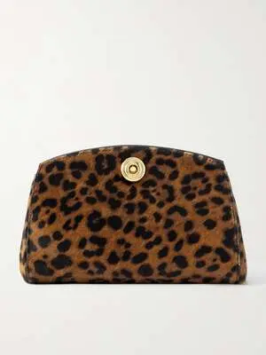 LIFFNER Leopard-print Calf Hair Clutch - Leopard Print