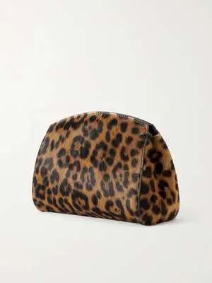 LIFFNER Leopard-print Calf Hair Clutch - Leopard Print