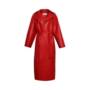 Women's Red Leather Coats